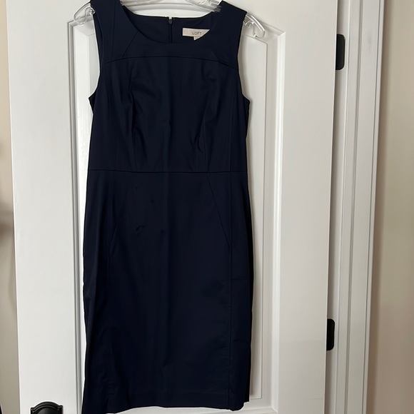 LOFT | Dresses | Nwt Loft Navy Sheath Dress | Poshmark